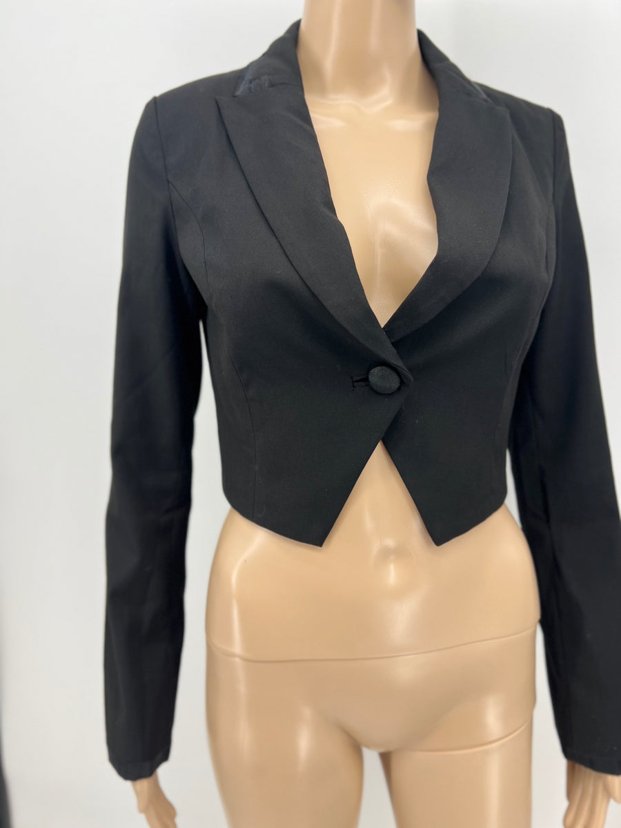Only Love Collection Urbanized Brima Black Blazer, Size Medium ...